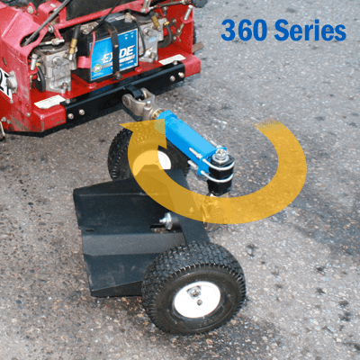 Commercial Walk Behind Mower Sulky | Wheel Kaddy 500 Series Sulky